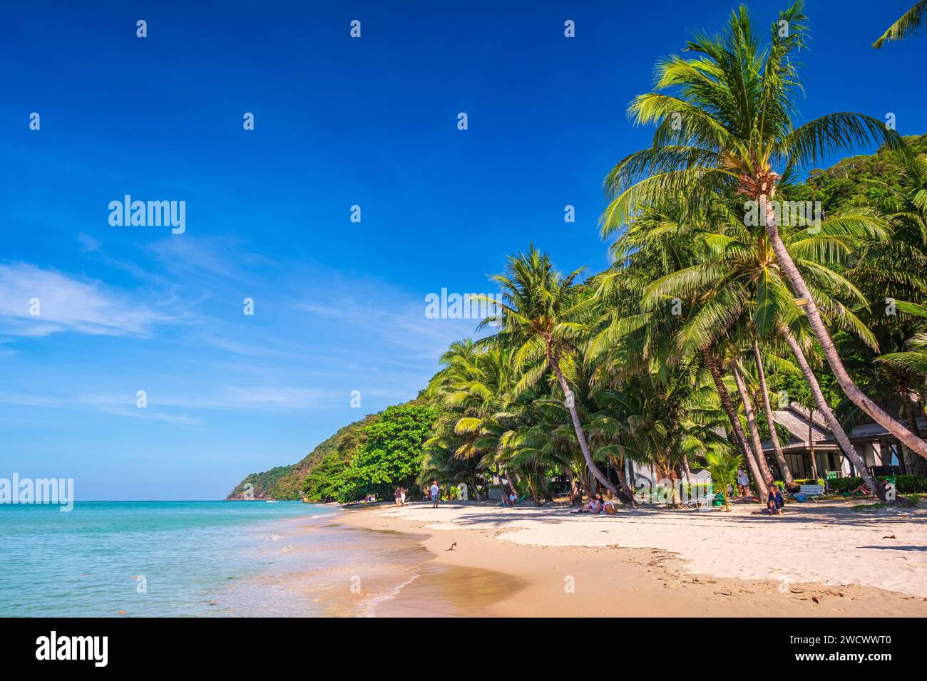 Thailand, Trat province, Ko Chang island, White Sand beach Stock Photo ...