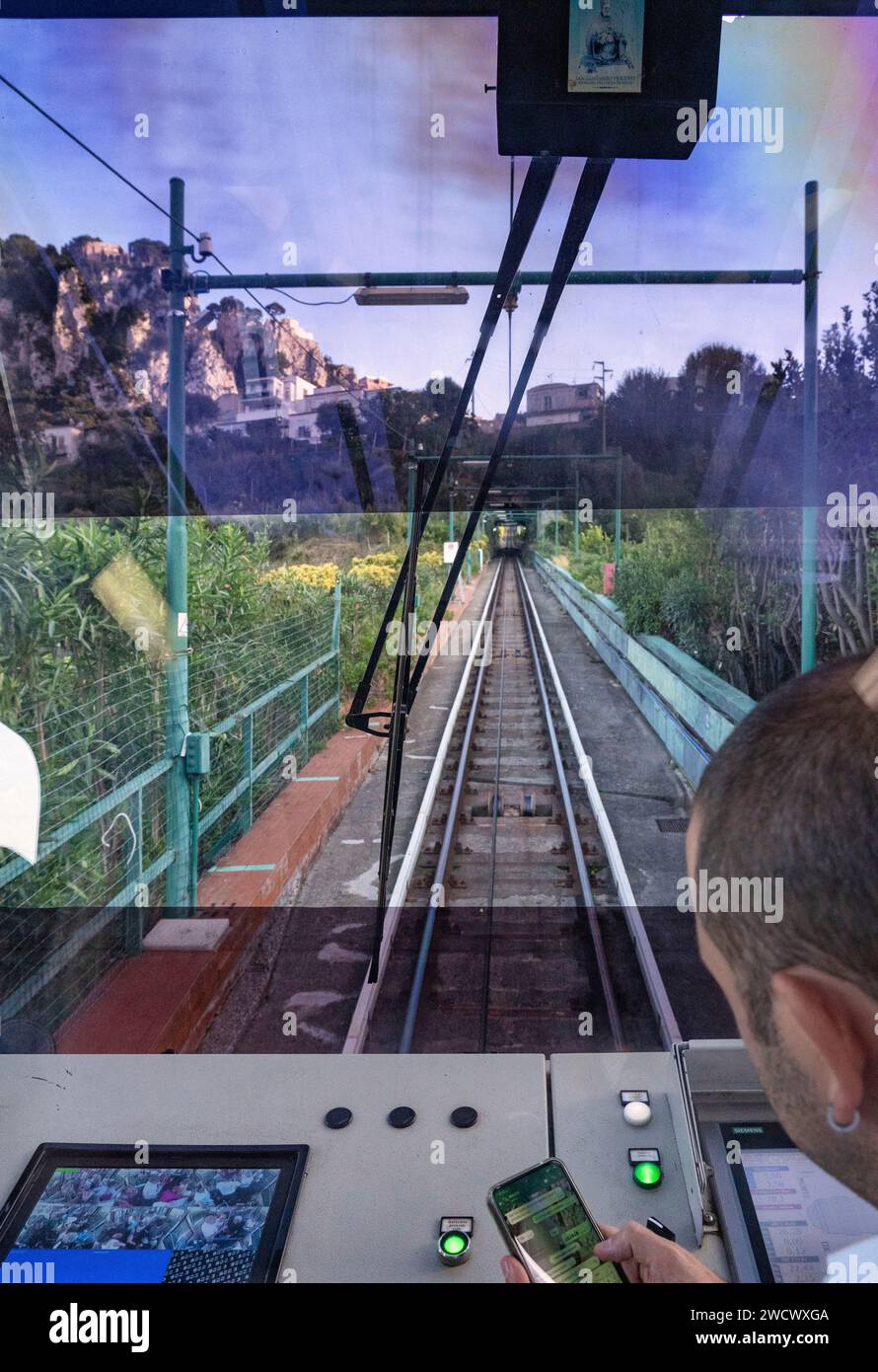 Central funicular naples hi-res stock photography and images - Alamy