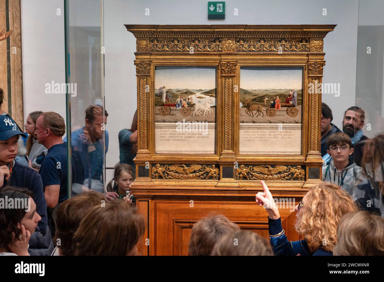 Italy, Toscane, Florence, Galleria degli Uffizi, The Diptych of ...