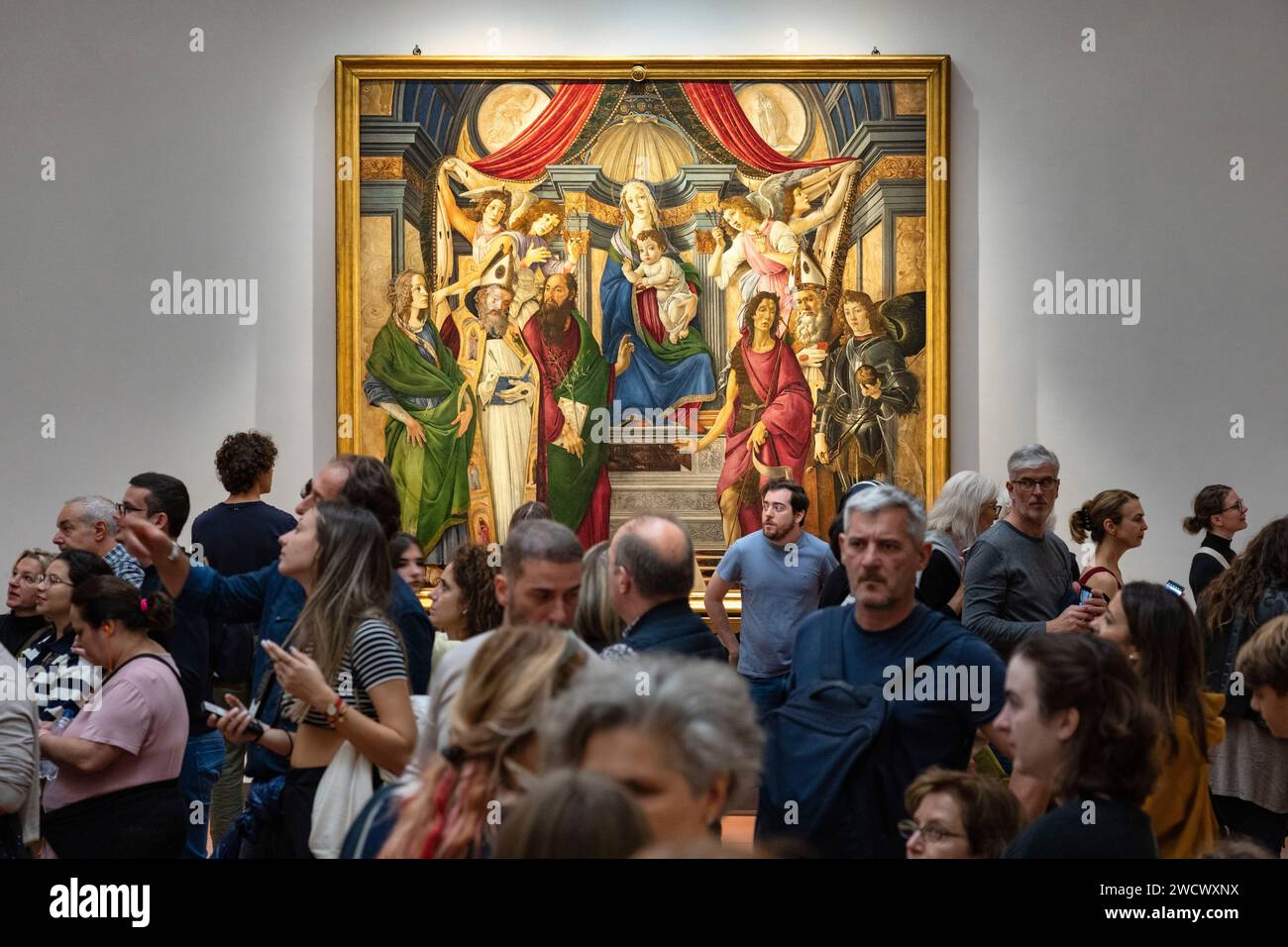 Italy, Toscane, Florence, Galleria degli Uffizi, the San Barnaba ...