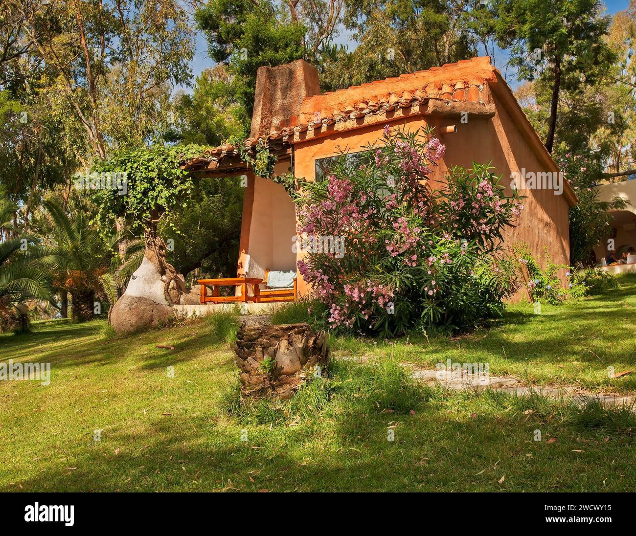 Arbatax Park Resort hotel in Arbatax. Sardinia. Italy Stock Photo - Alamy