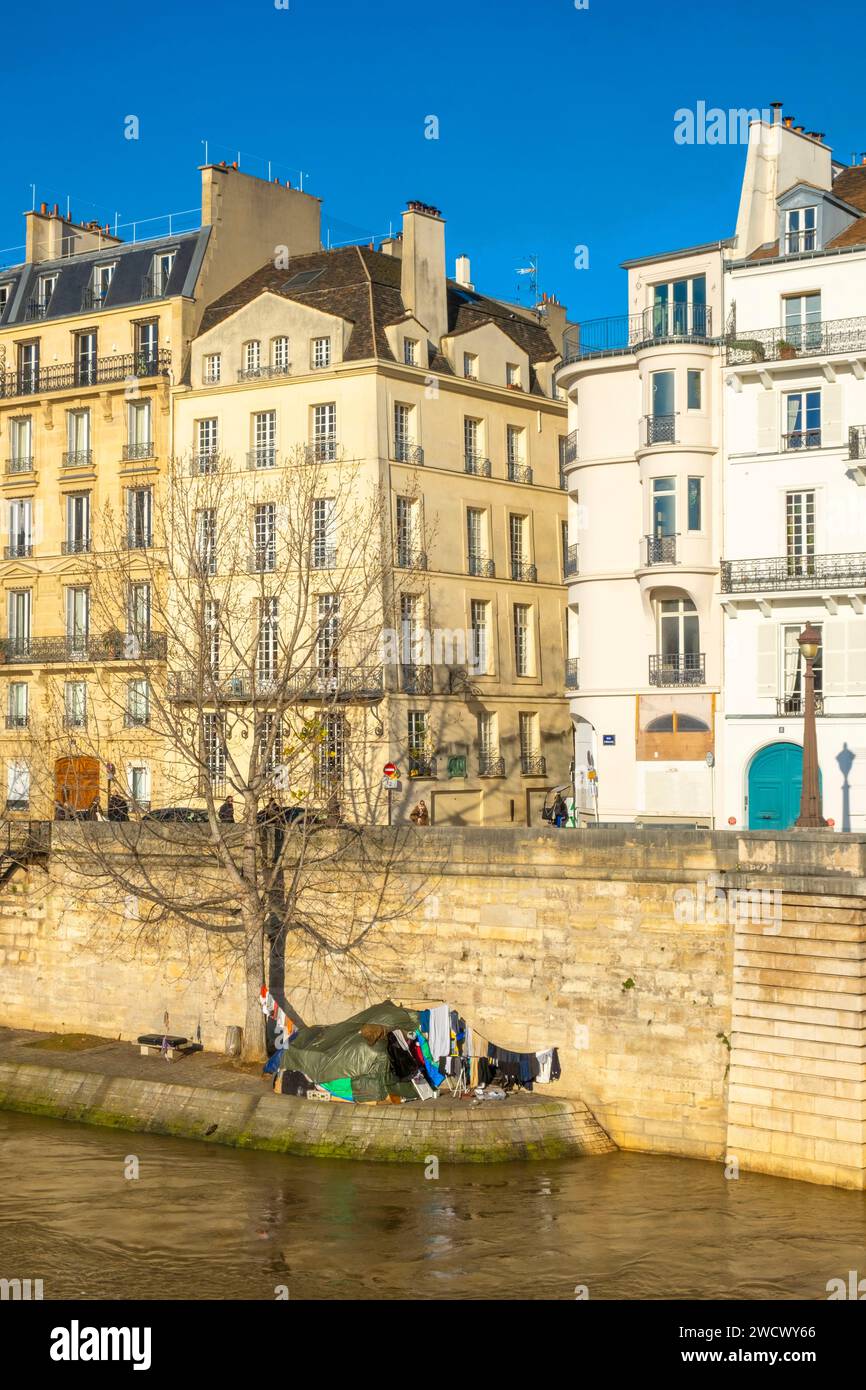France, Paris, banks of the Seine listed as Wolrd Heritage by UNESCO ...