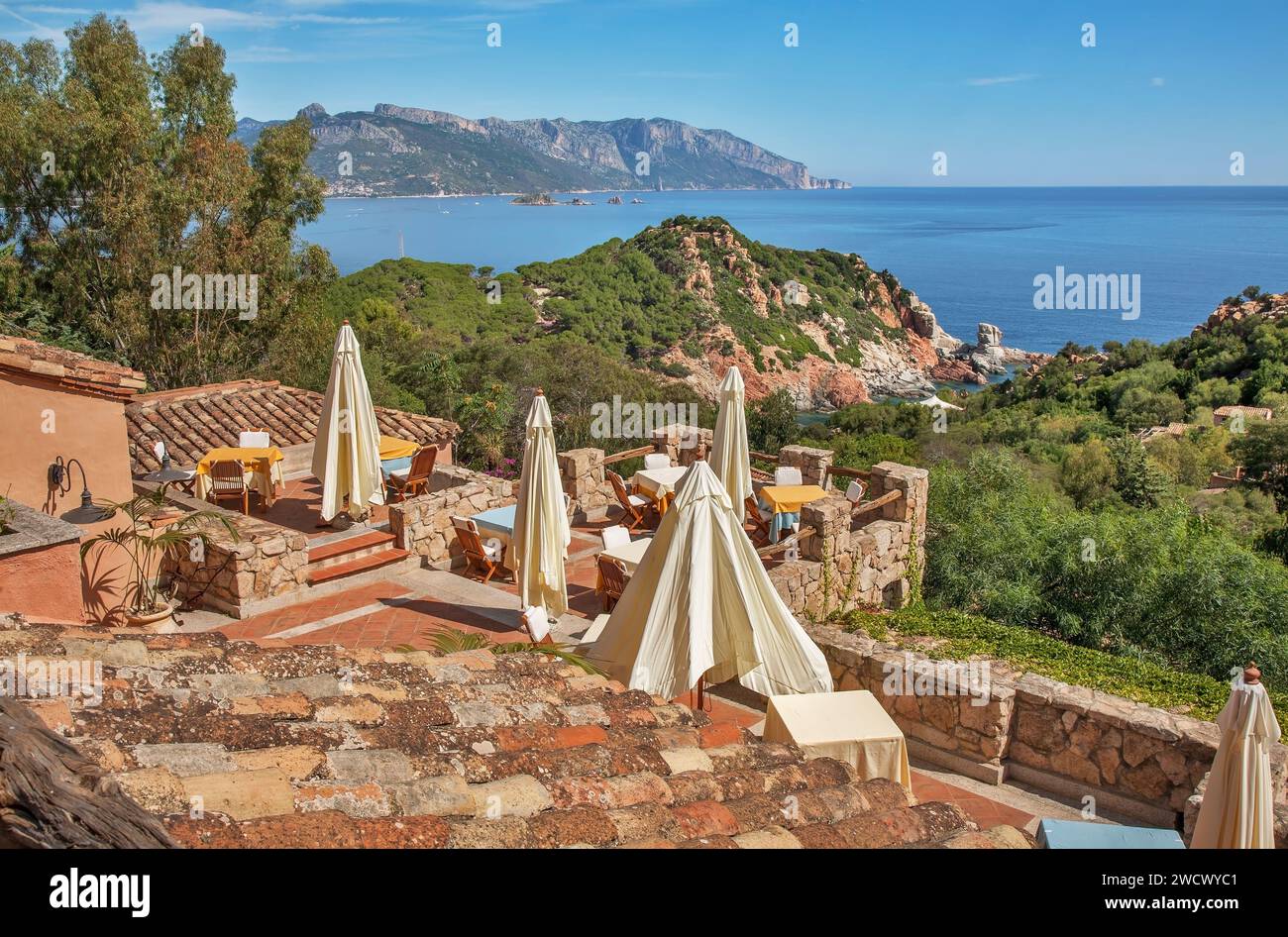 Arbatax Park Resort hotel in Arbatax. Sardinia. Italy Stock Photo - Alamy