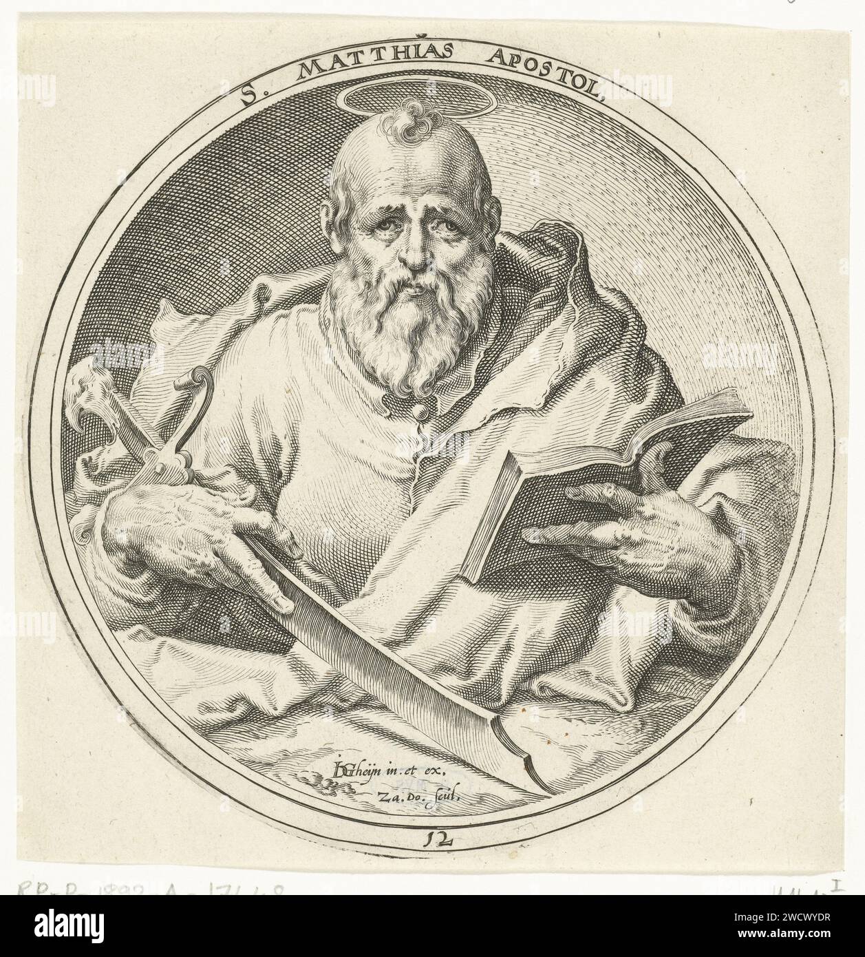 H. Mathias, Zechariah, after Jacques de Gheyn (2), c. 1596 print Leiden ...
