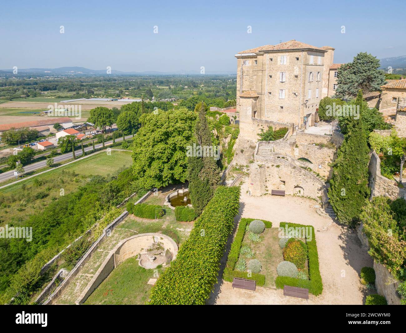 France, Vaucluse, Luberon Regional Natural Park, Lauris, 18th century ...