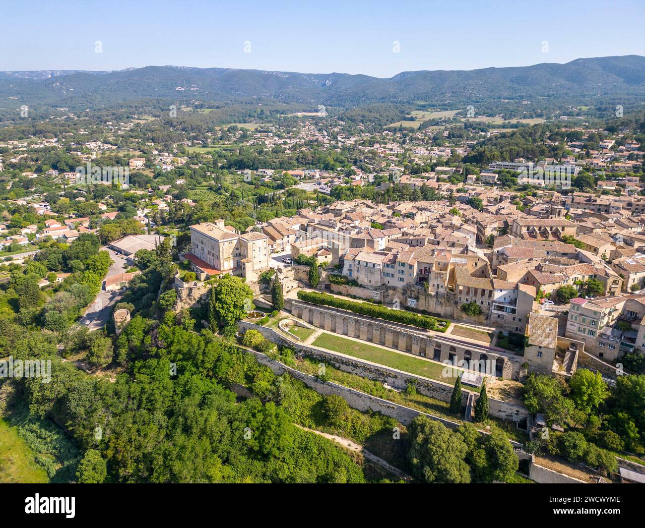 France, Vaucluse, Luberon Regional Natural Park, Lauris, 18th century ...