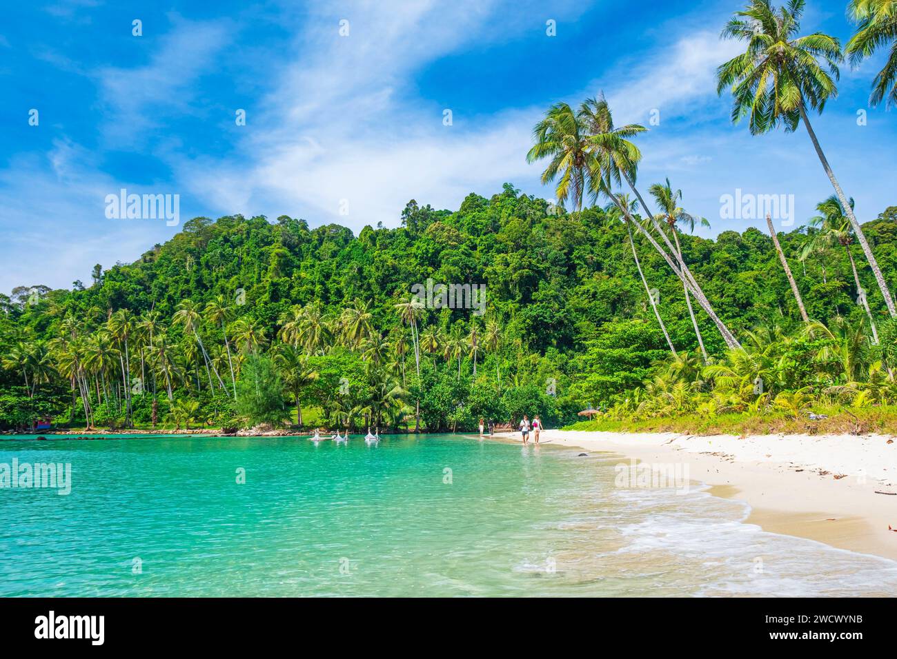 Thailand, Trat province, Ko Kood (or Ko Kut) island, Ao Phrao Beach ...