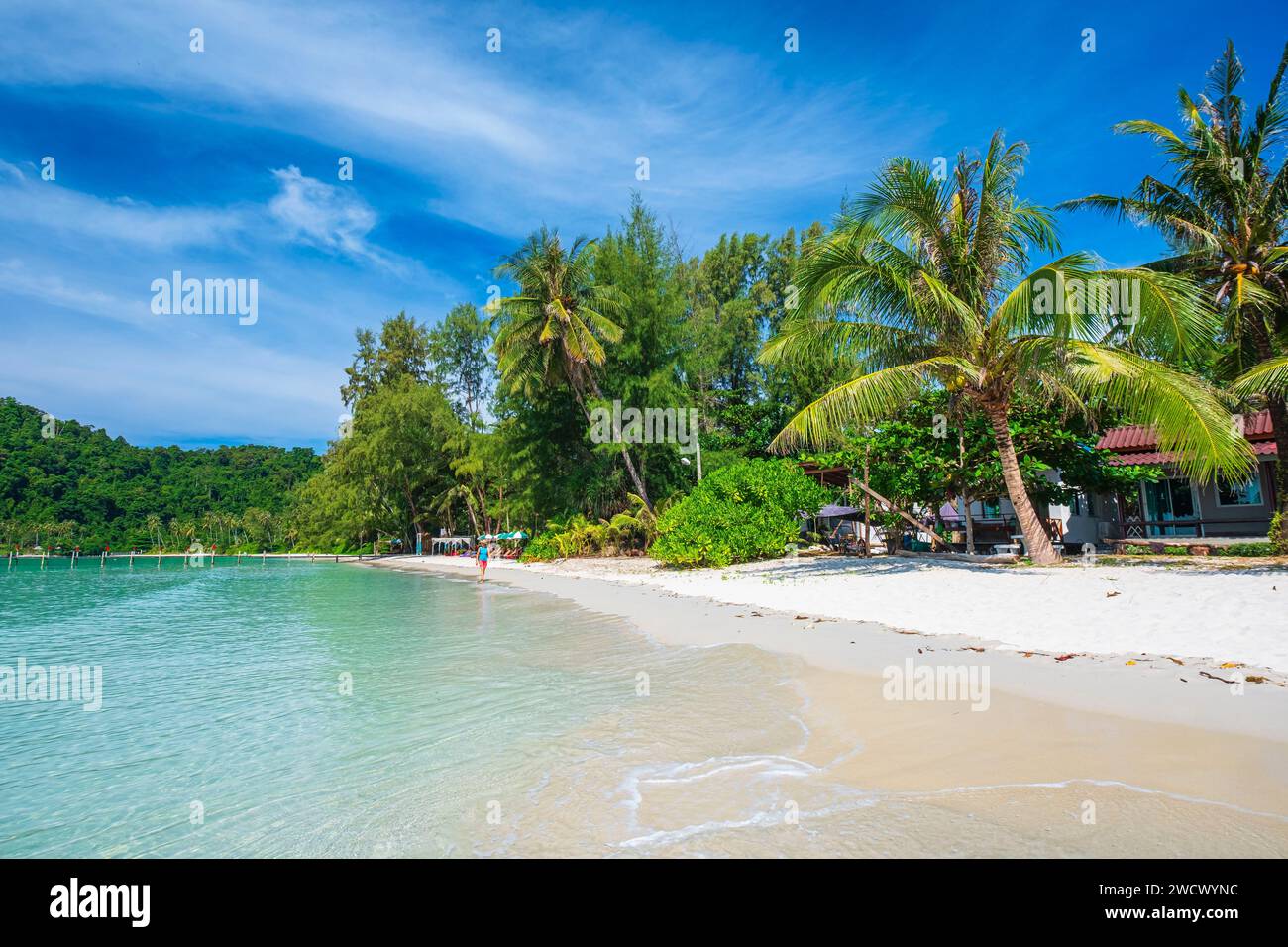 Thailand, Trat province, Ko Kood (or Ko Kut) island, Ao Phrao Beach ...