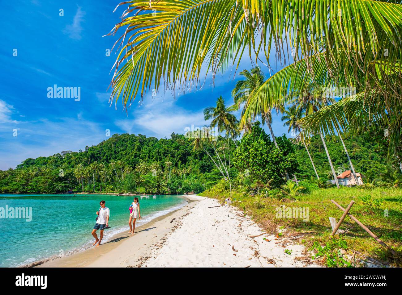 Thailand, Trat province, Ko Kood (or Ko Kut) island, Ao Phrao Beach ...