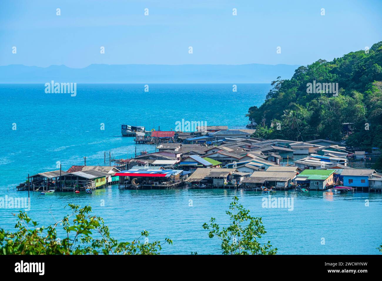 Thailand, Trat province, Ko Kood (or Ko Kut) island, Ao Yai, fishing ...