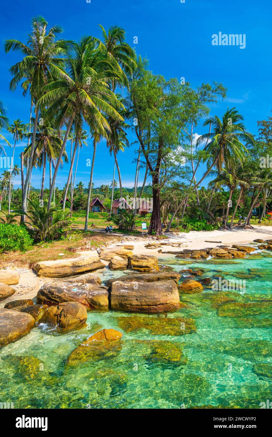 Thailand, Trat province, Ko Kood (or Ko Kut) island, Ao Tapao Beach ...