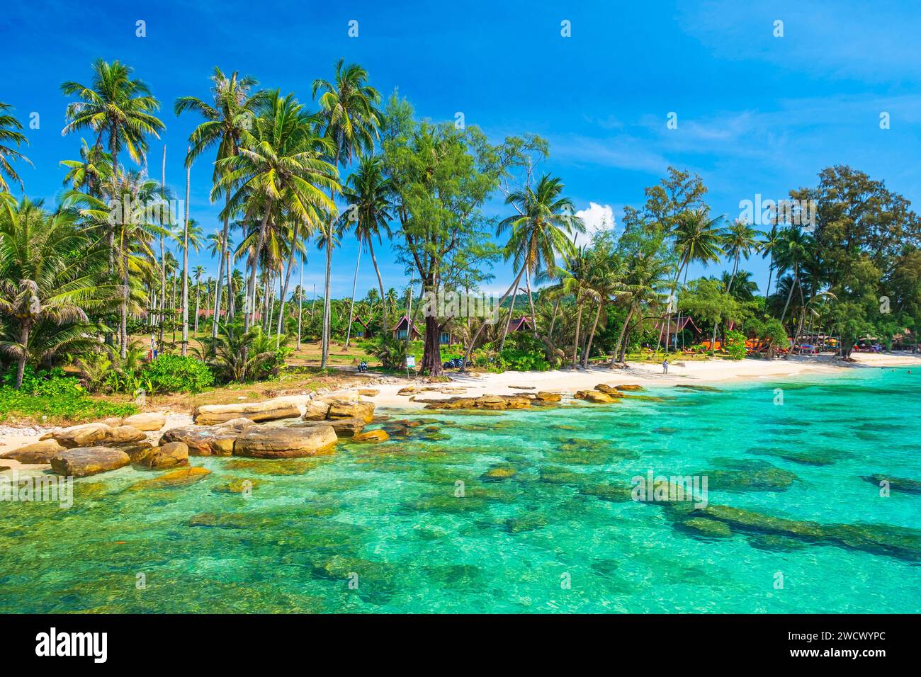 Thailand, Trat province, Ko Kood (or Ko Kut) island, Ao Tapao Beach ...