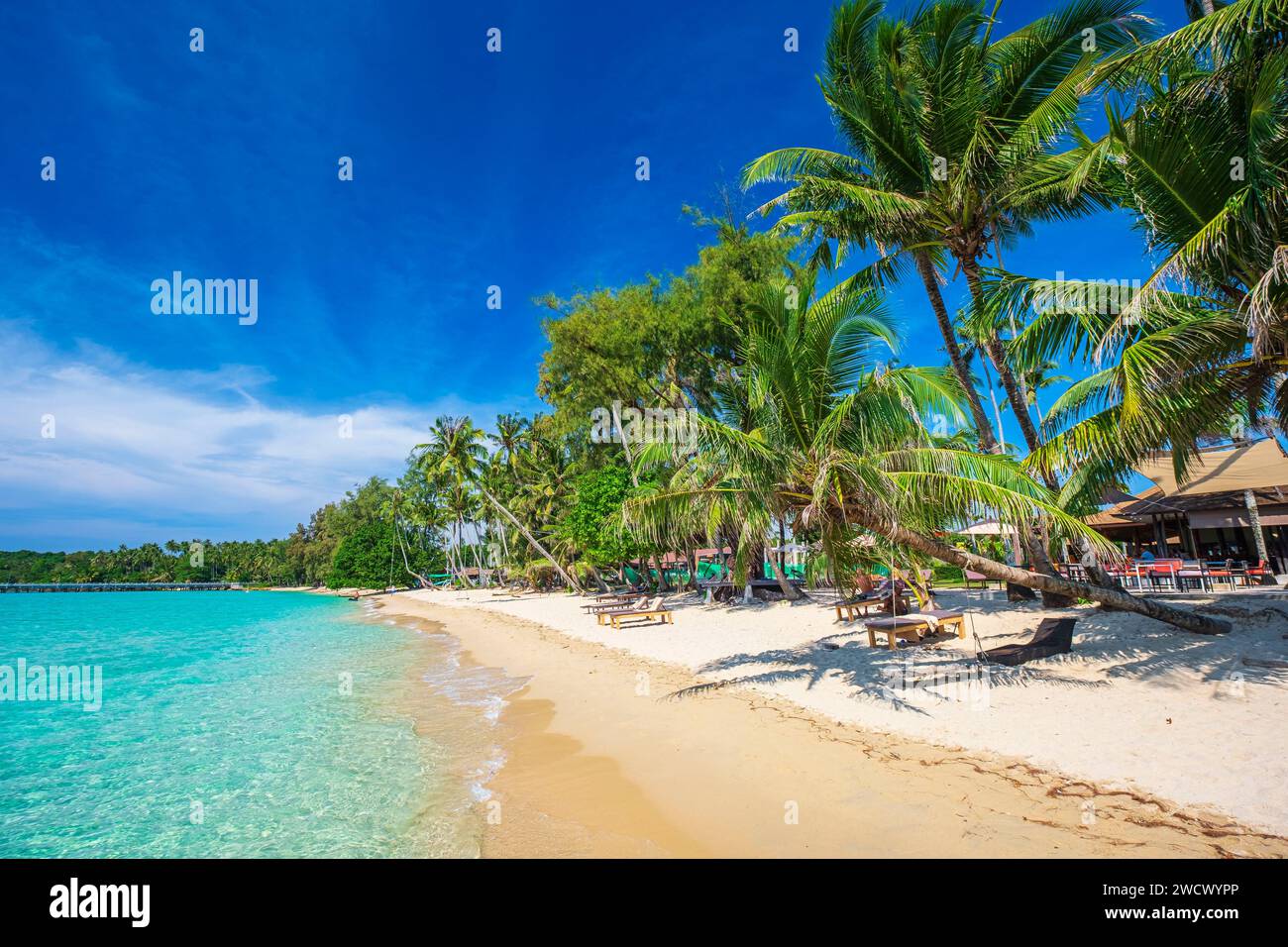 Thailand, Trat province, Ko Kood (or Ko Kut) island, Ao Tapao Beach ...