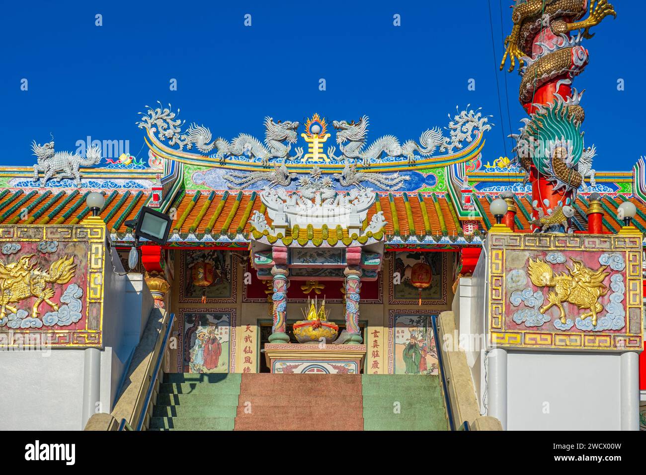 Thailand, Chanthaburi, Chanthaboon Waterfront Community, Chinese ...