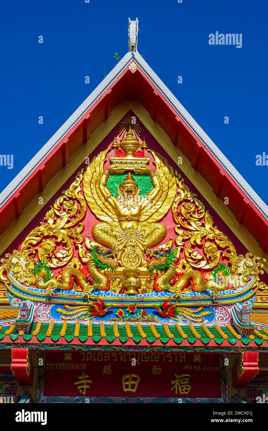 Thailand, Chanthaburi, Wat Khet Na Bunyaram Vietnamese Buddhist temple ...