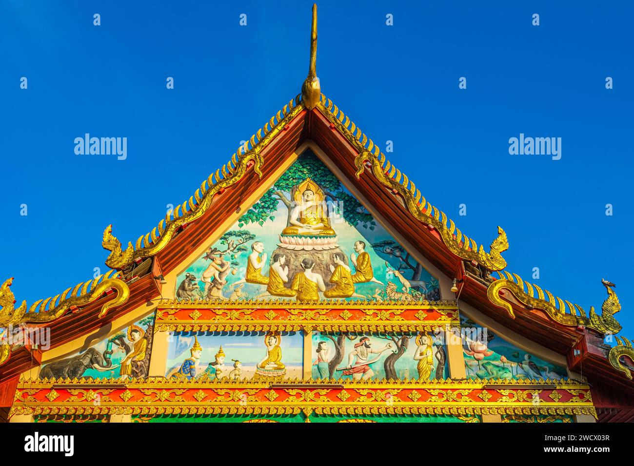 Thailand, Chanthaburi, Wat Bot Mueang Buddhist temple Stock Photo - Alamy