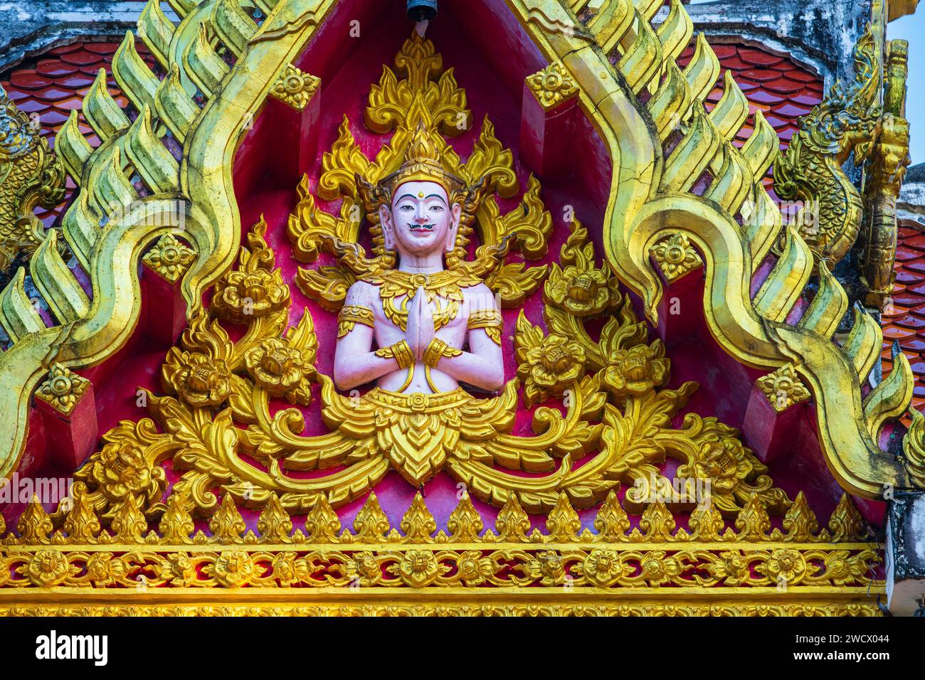 Thailand, Chanthaburi, Buddhist temple Wat Chan Tanaram Stock Photo - Alamy