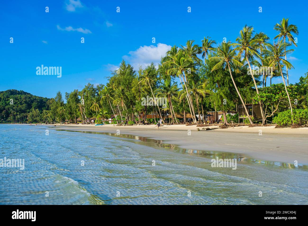 Thailand, Trat province, Ko Kood (or Ko Kut) island, Klong Chao Beach ...
