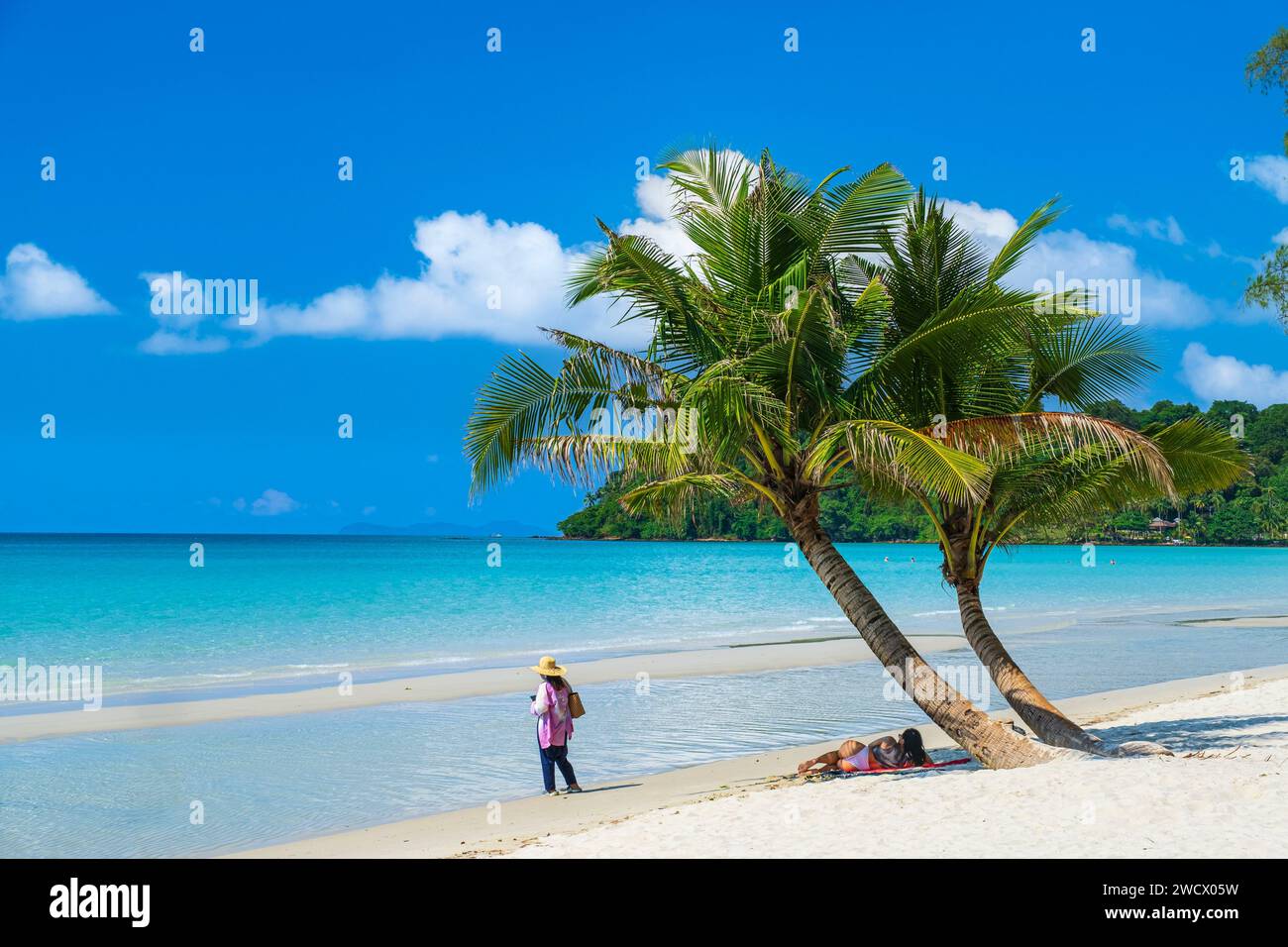 Thailand, Trat province, Ko Kood (or Ko Kut) island, Klong Chao Beach ...