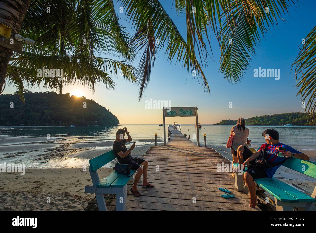 Thailand, Trat province, Ko Kood (or Ko Kut) island, Bang Bao Bay ...
