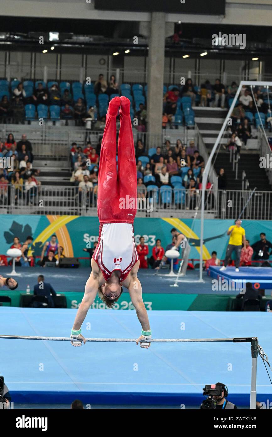 Santiago, Chile, October 23, 2023, Felix Dolci (CAN) during Gymnastics ...