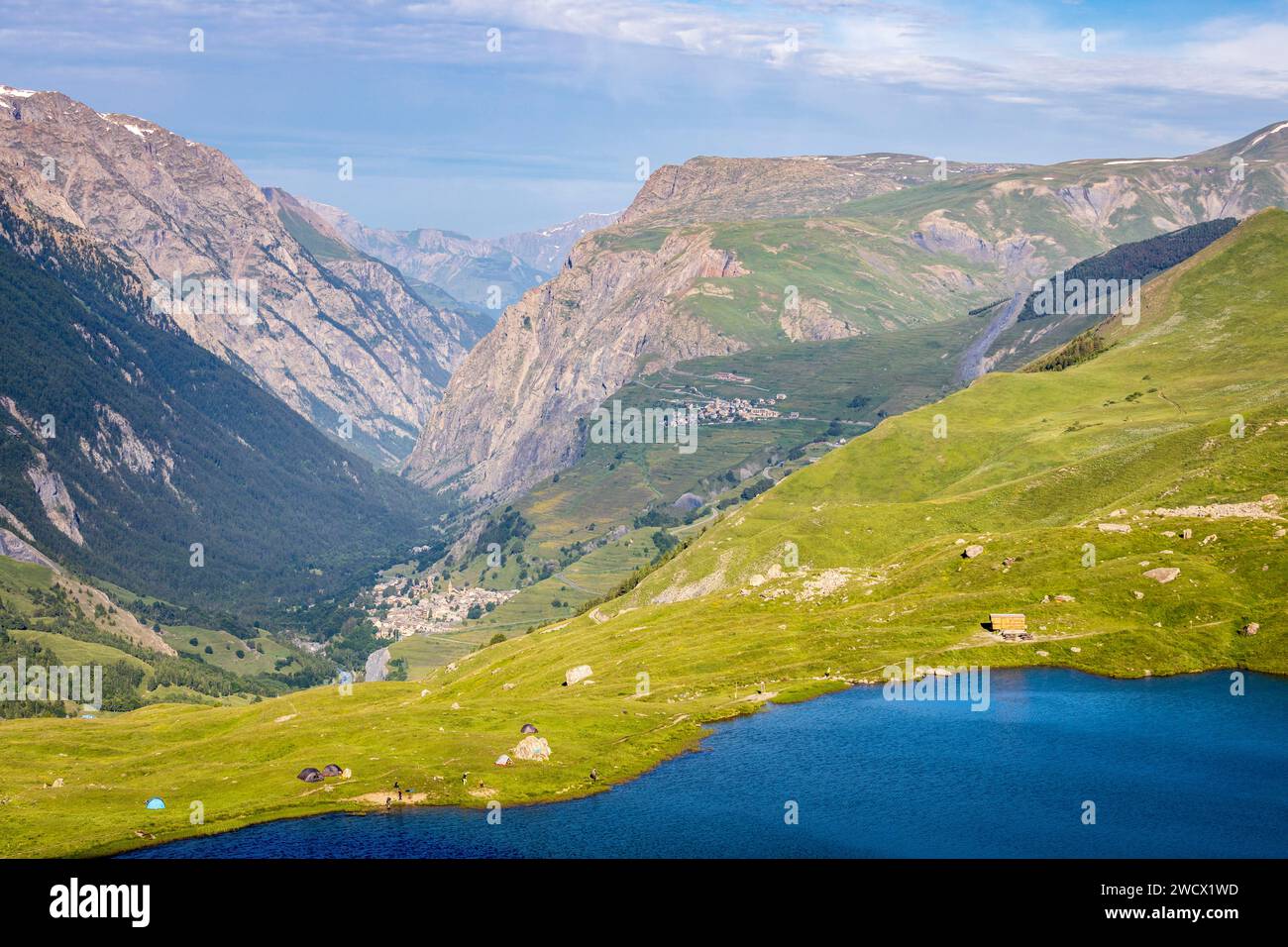 France, Hautes-Alpes, Villar-d'Arêne, high valley of the Romanche ...