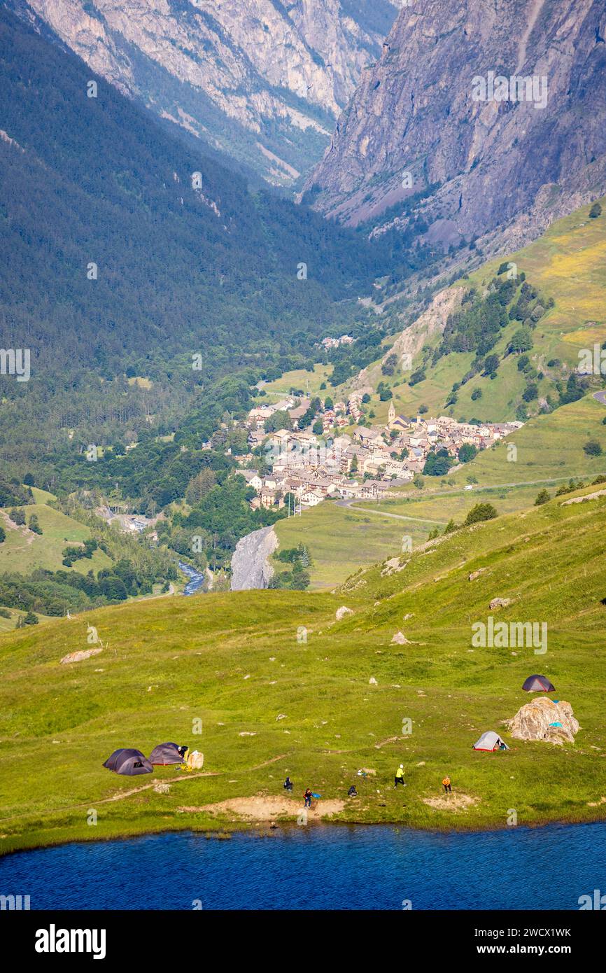 France, Hautes-Alpes, Villar-d'Arêne, high valley of the Romanche ...