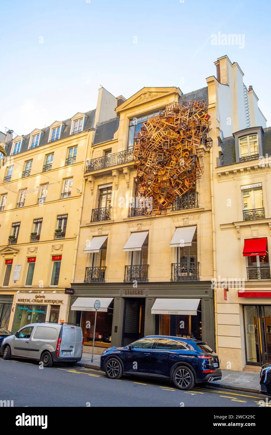 France, Paris, 77 rue du Faubourg Saint Honore, ephemeral installation ...