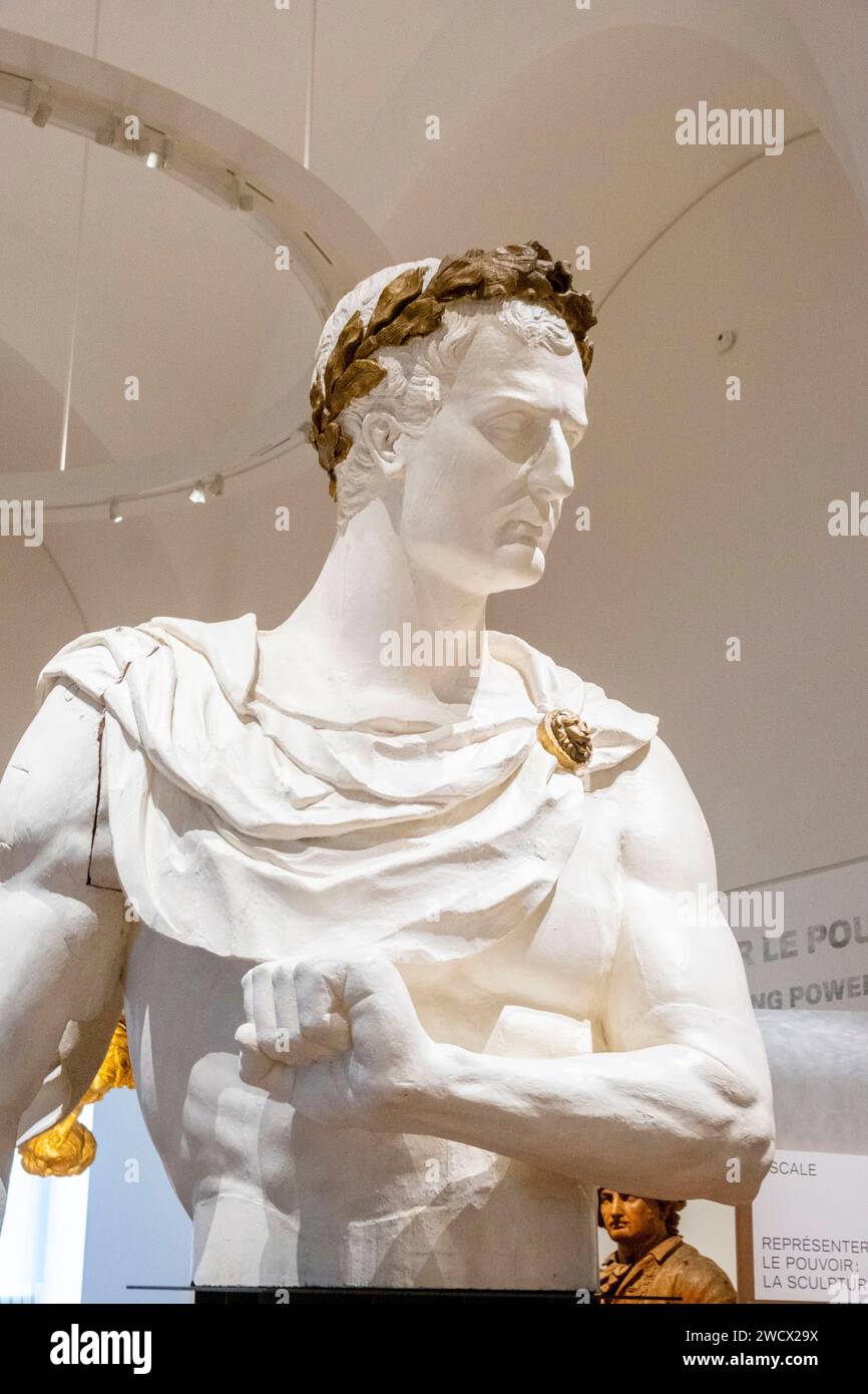 France, Paris, Palais de Chaillot, Passy wing, the Marine Museum, bust ...