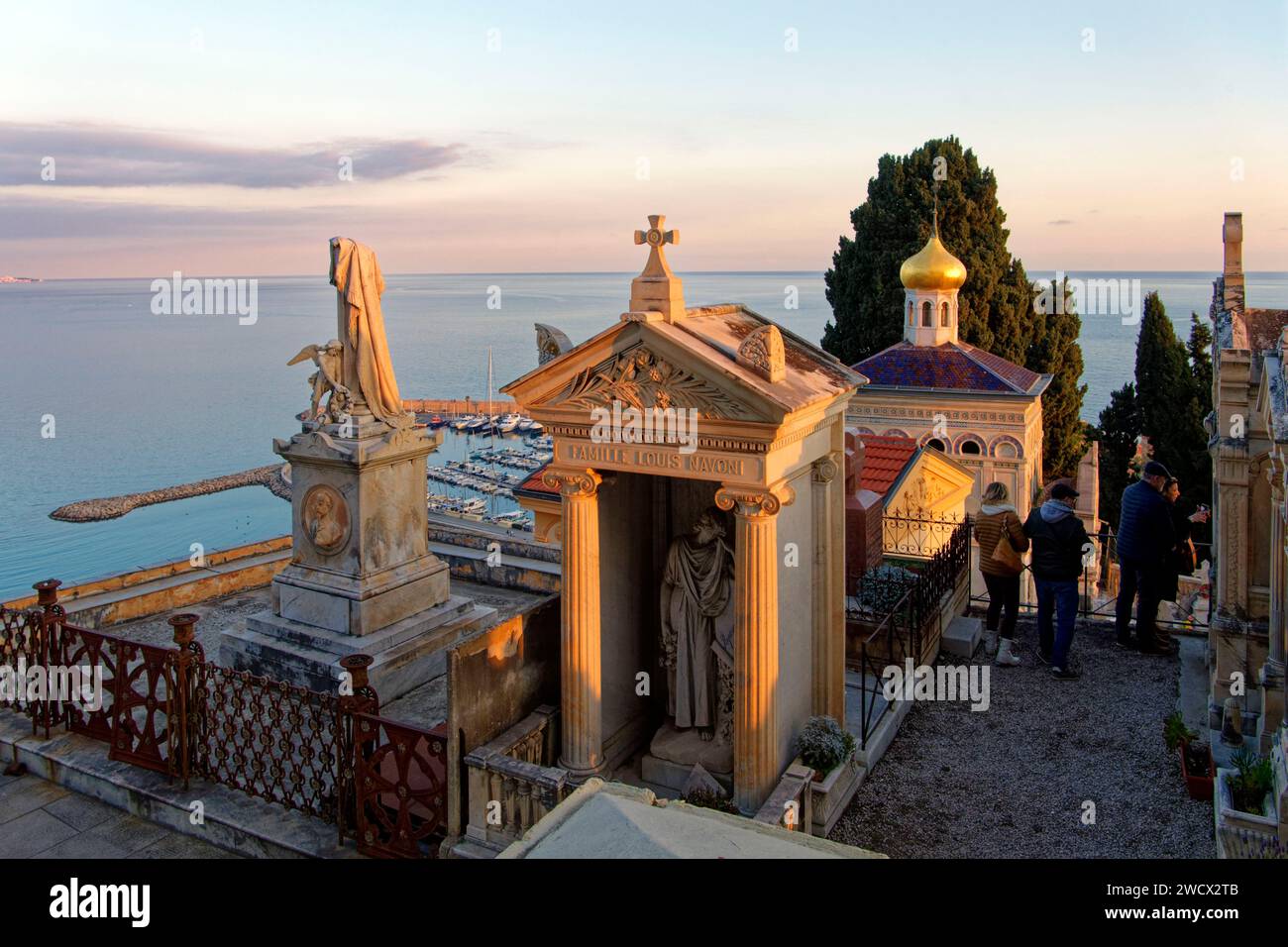 France, Alpes Maritimes, Cote d'Azur, Menton, old town, the Old Castle ...