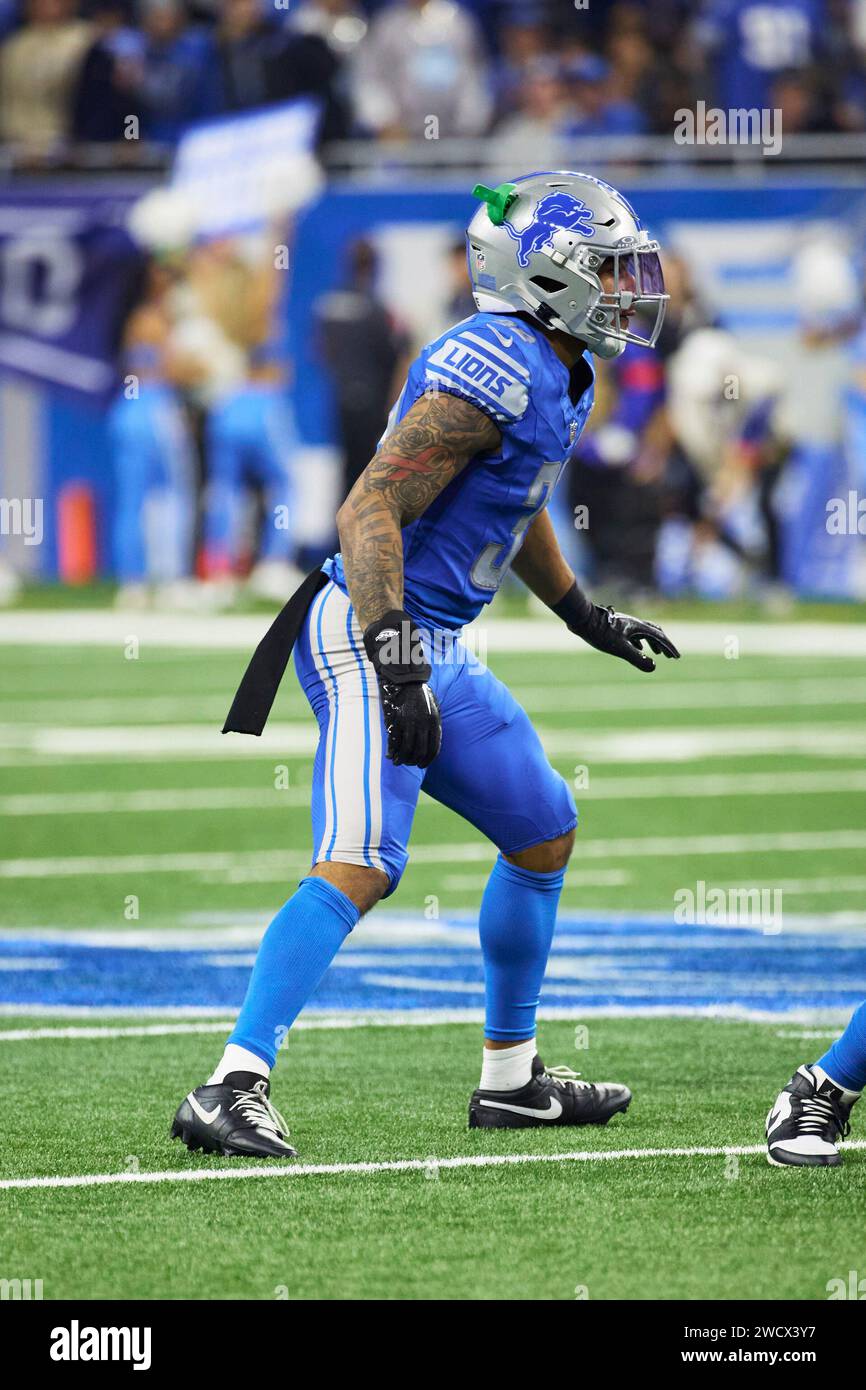 Detroit Lions safety Brian Branch (32) pursues a play on defense ...