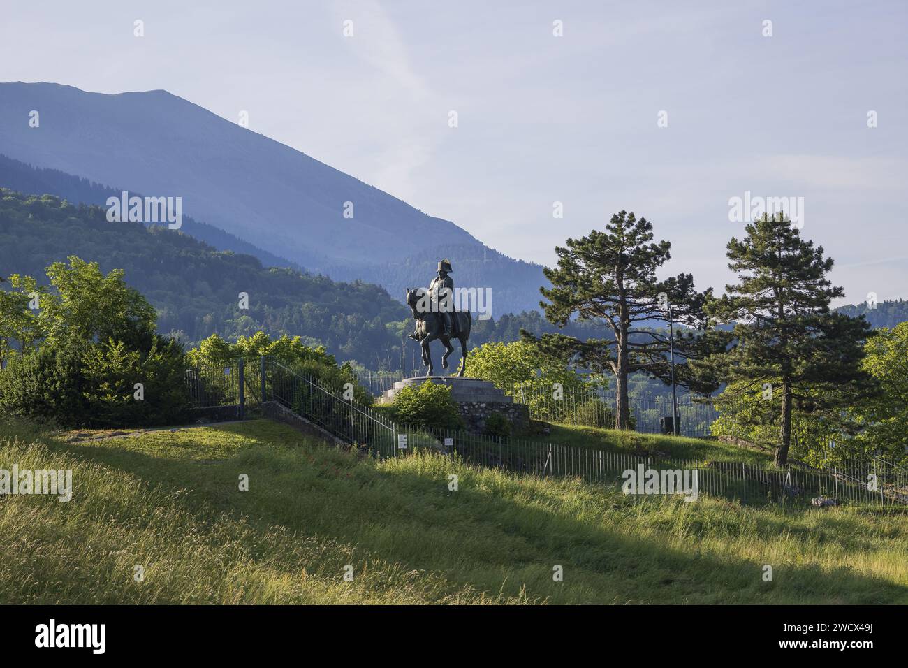 France, Isere, Laffrey along the Route Napoleon RN 85, Prairie de la ...