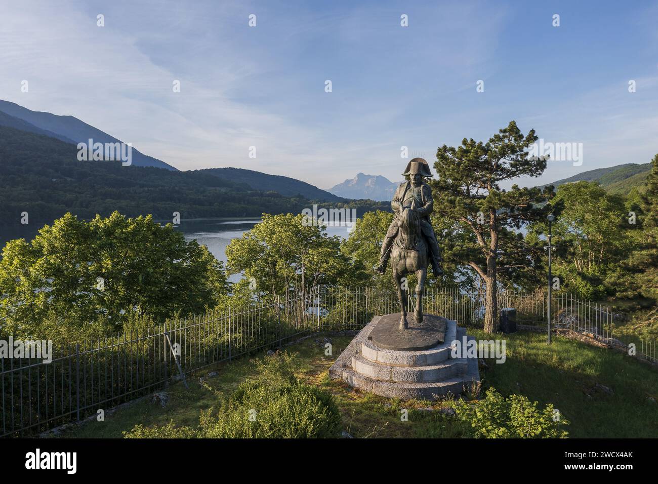 France, Isere, Laffrey along the Route Napoleon RN 85, Prairie de la ...