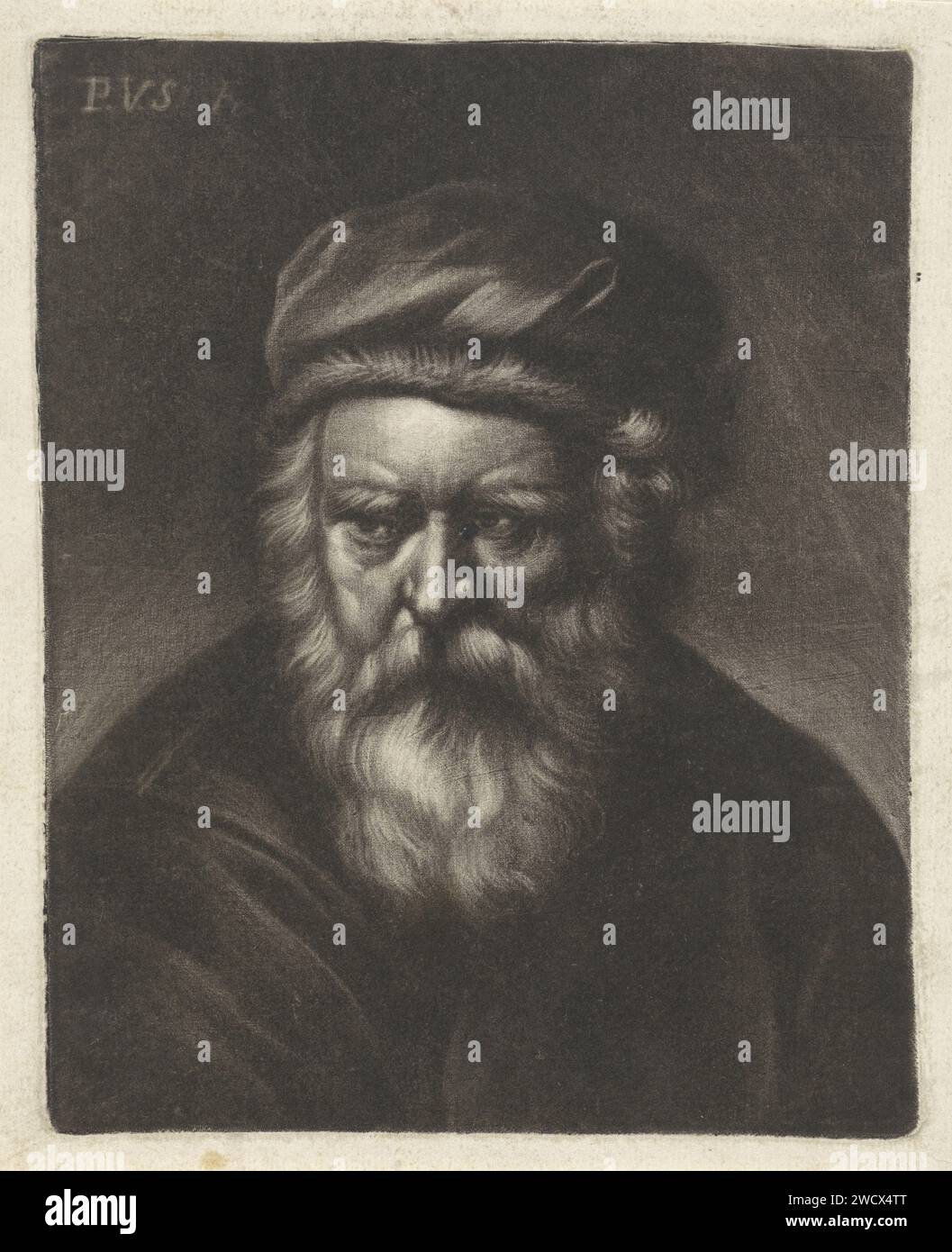 Portrait of Thomas Parr, Paul van Somer (II), After Wallerant Vaillant ...