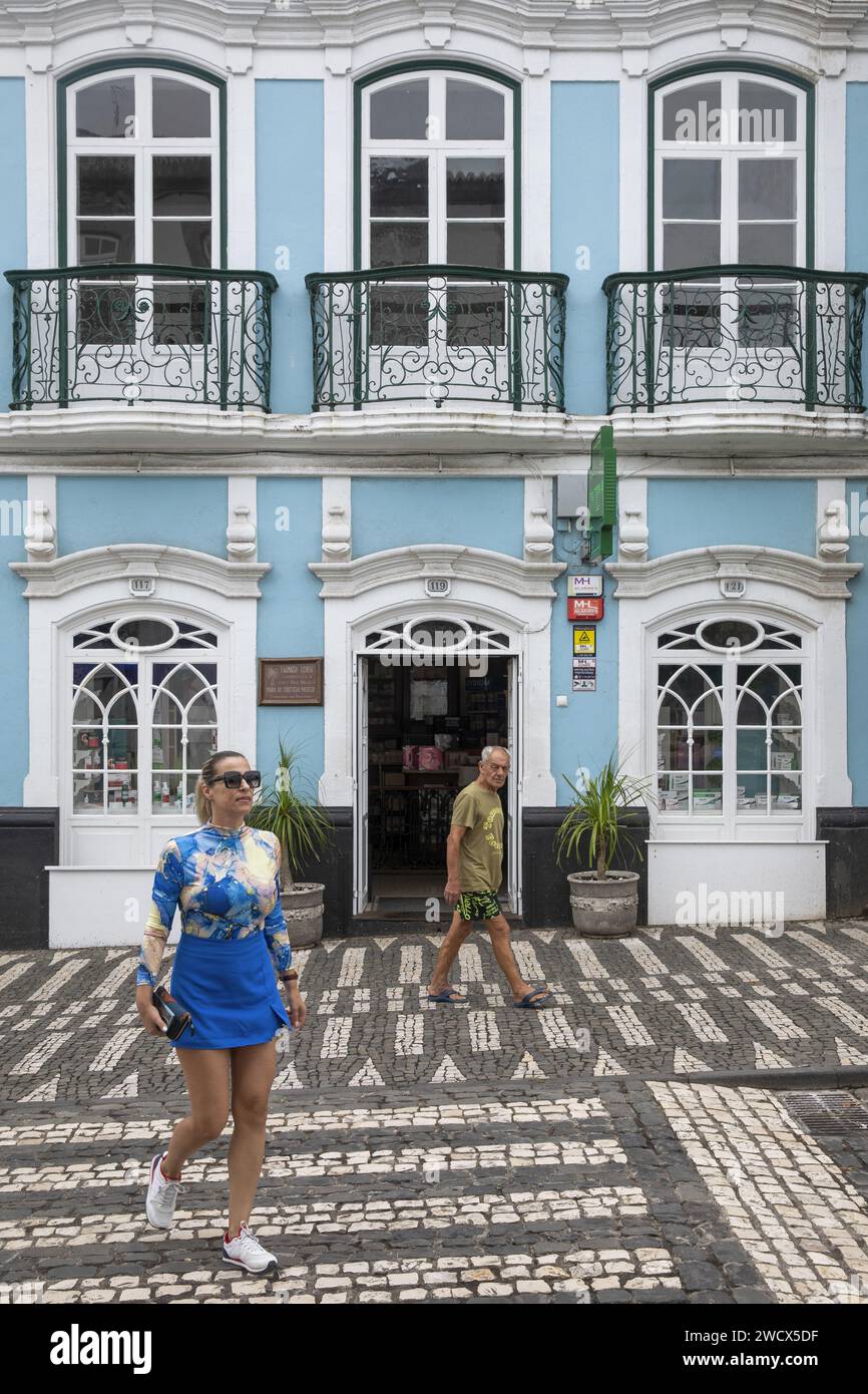 Portugal, Azores archipelago, Terceira island, Angra do Heroismo, young ...