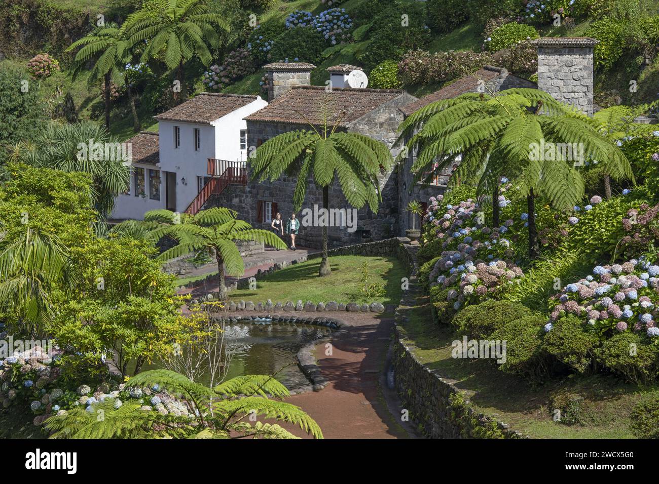 Portugal, Azores archipelago, Sao Miguel island, Parque Ribeira dos ...