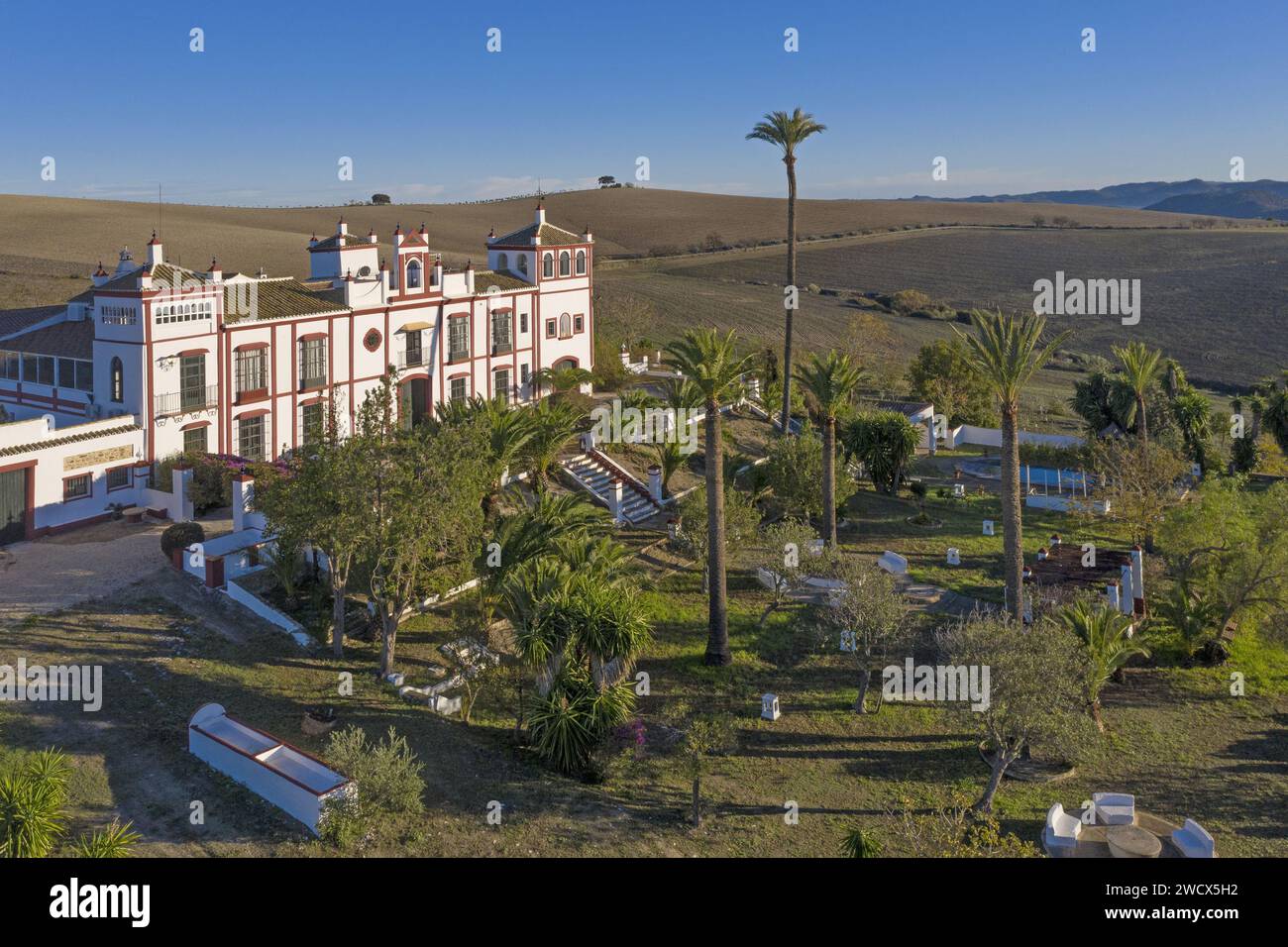 Spain, Andalusia, Moron de la Frontera, hacienda las Alcabalas and its ...