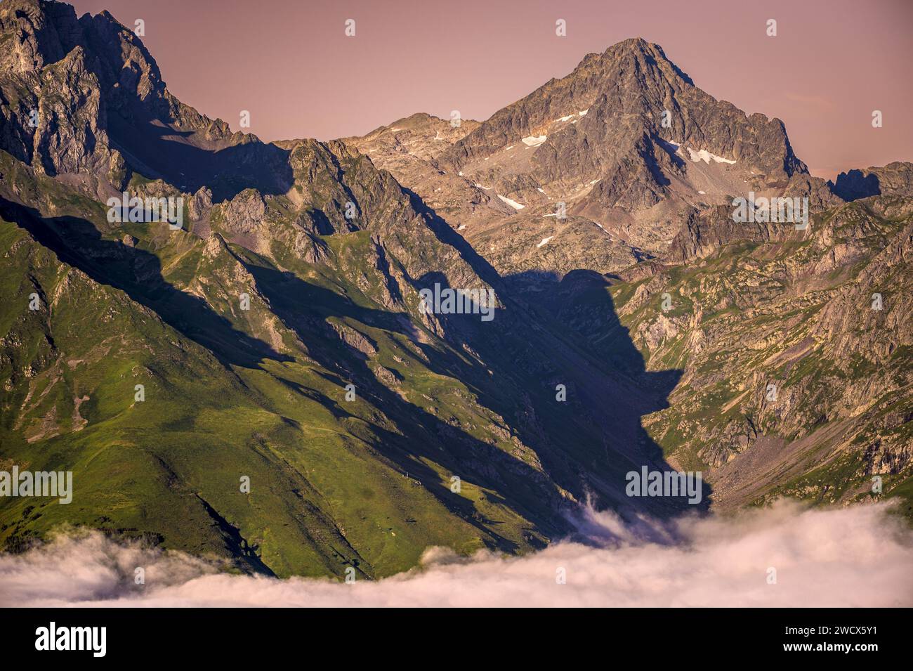 France, Pyrenees Atlantiques, Béarn, Ossau valley, Pyrenees National ...