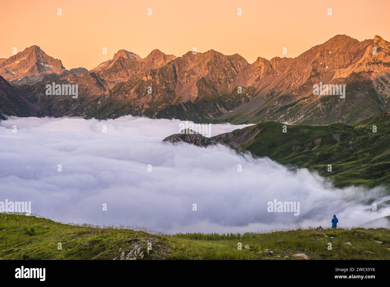 France, Pyrenees Atlantiques, Béarn, Ossau valley, Pyrenees National ...