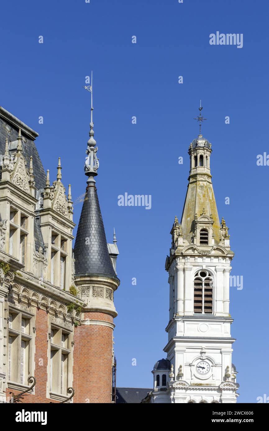 France, Meurthe et Moselle, Bayon, manor in neo romanesque style built ...