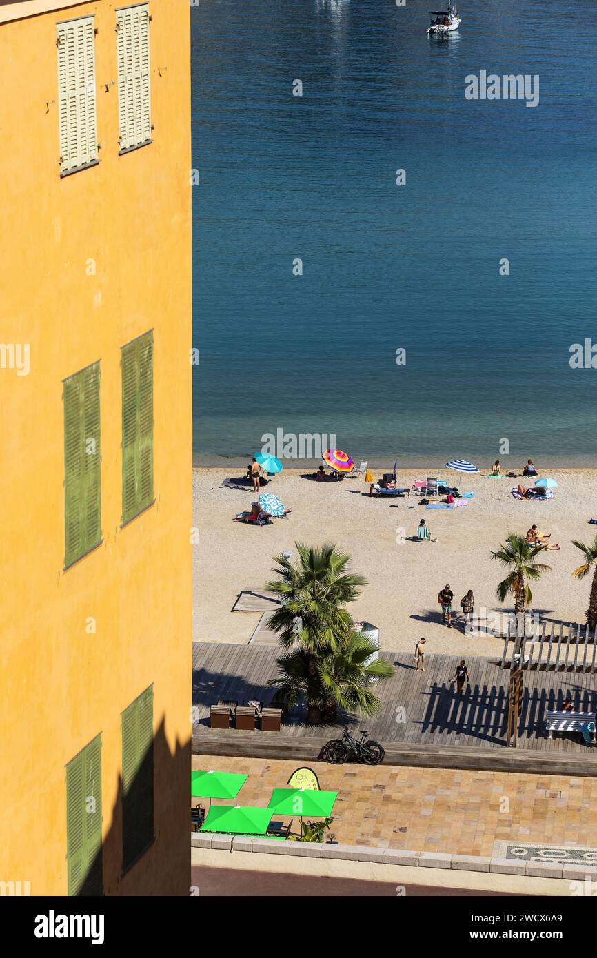 France, Alpes Maritimes, Menton, Sablettes beach Stock Photo - Alamy