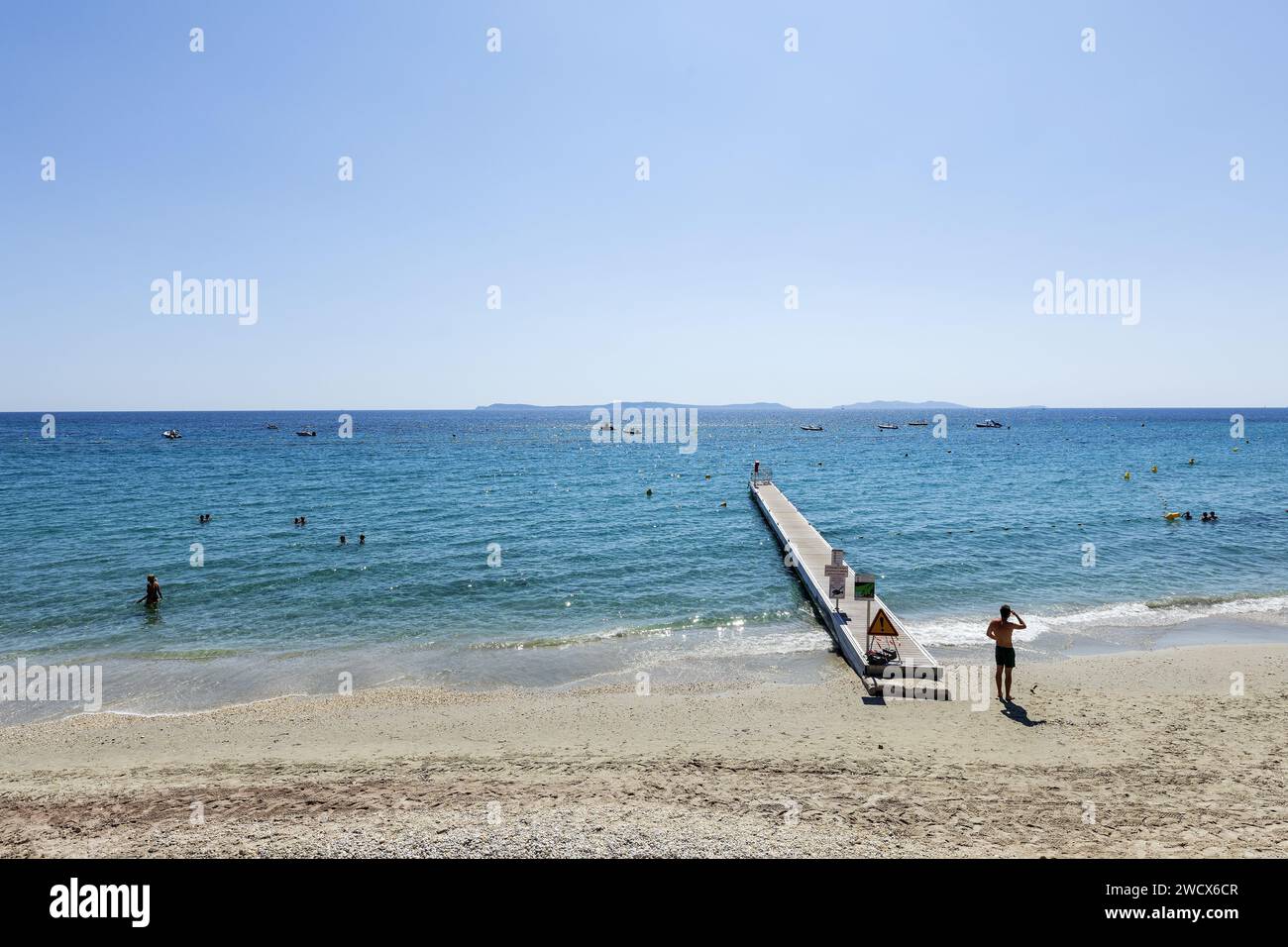 France, Var, Rayol Canadel sur Mer, Rayol beach Stock Photo - Alamy