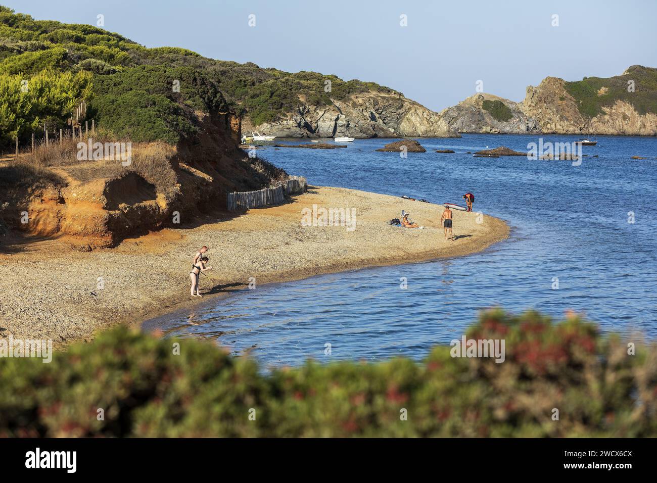 France, Var, Hyeres, Giens peninsula, Madrague beach Stock Photo - Alamy