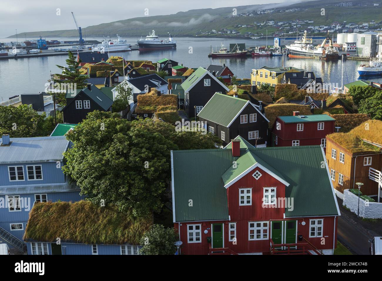 Denmark, Faroe Islands, Streymoy island, Torshavn, Tinganes district ...
