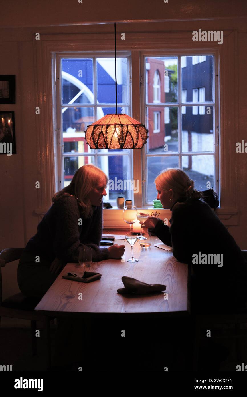 Denmark, Faroe Islands, Streymoy island, Torshavn, Raest restaurant ...