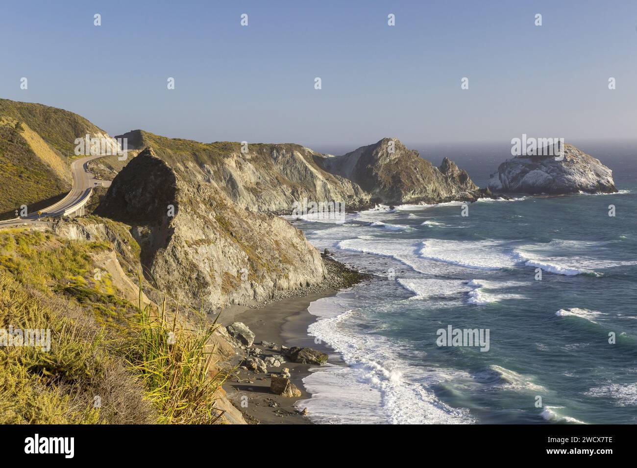 United States, California, Pacific Coast Highway, Big Sur, on route ...