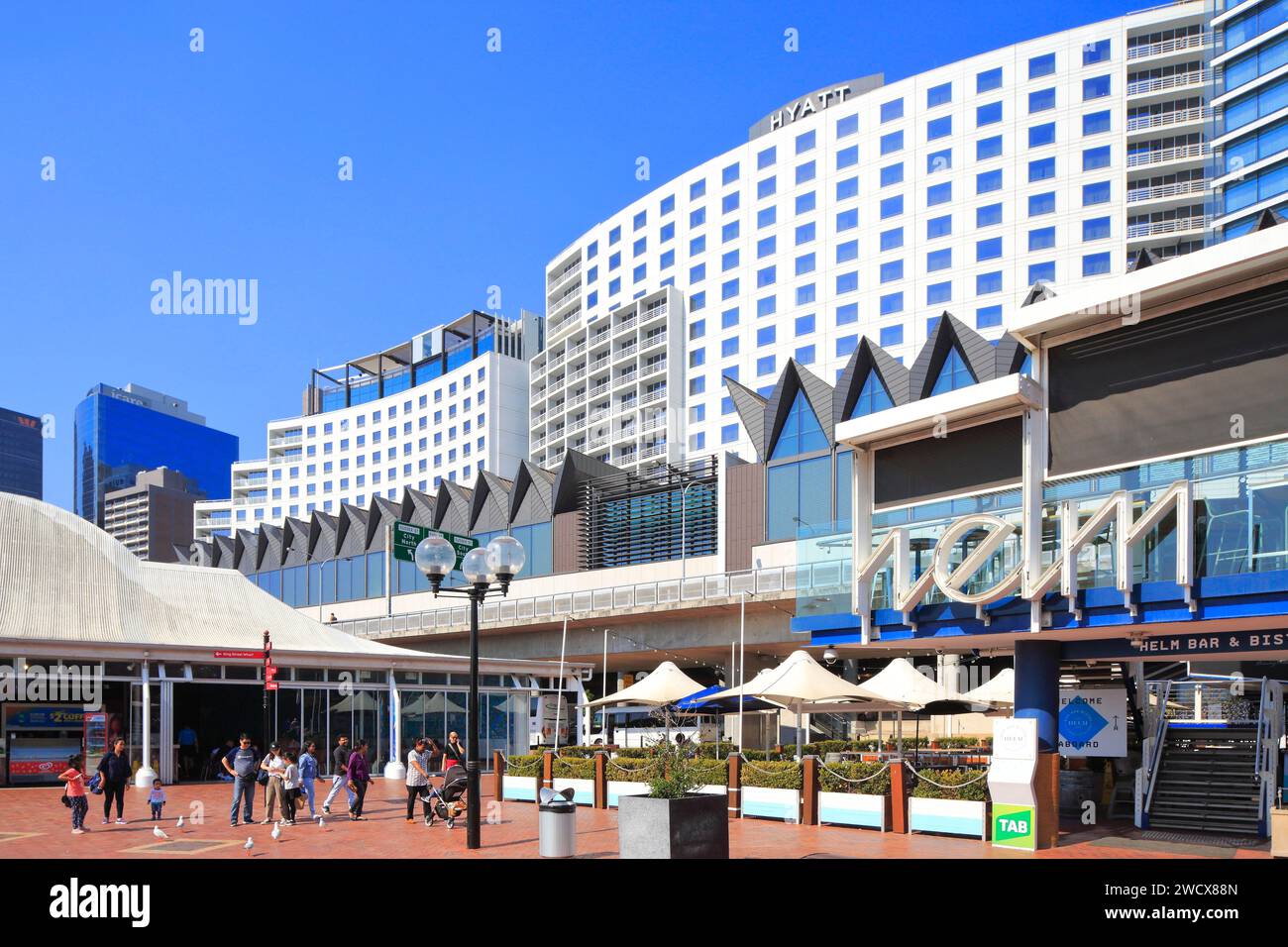 Australia, New South Wales, Sydney, Darling Harbour, Aquarium Wharf ...