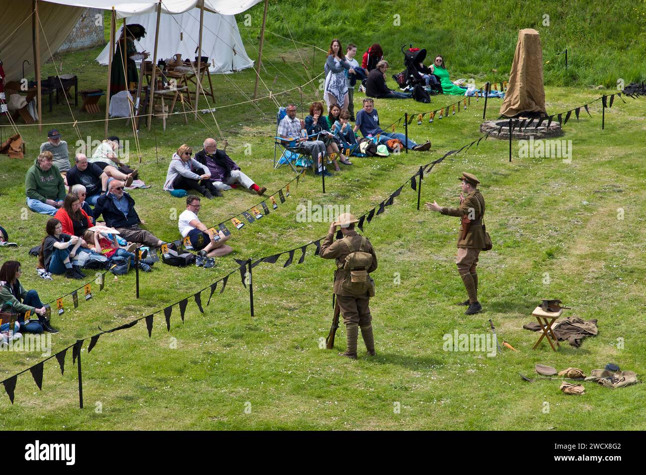 28th May 2024. Castle Rising, Norfolk, England. Soldiers Through The ...