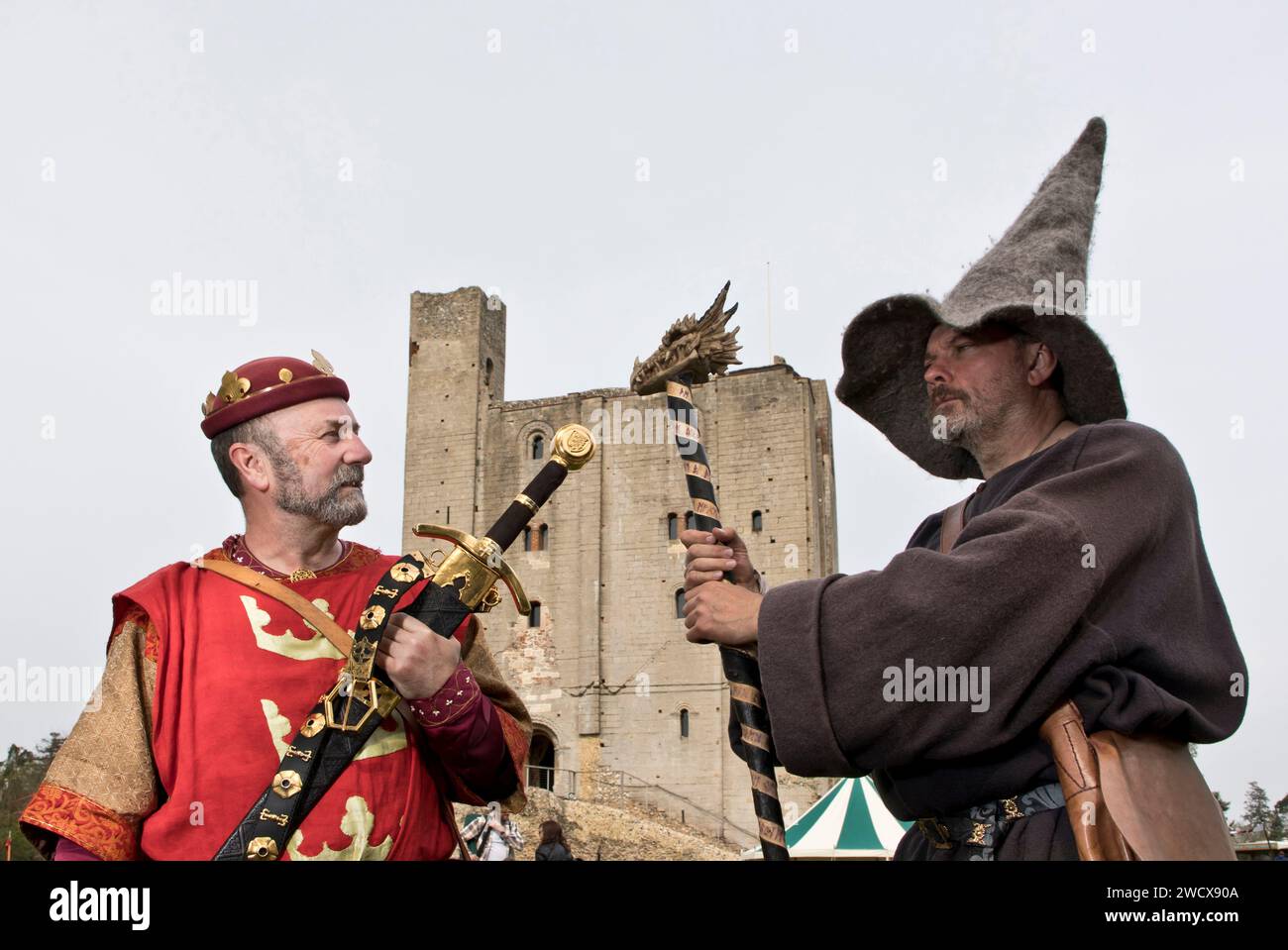 30th April 2023. Hedingham Castle, Suffolk, England. Interpretation of ...
