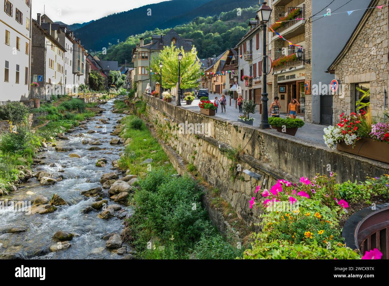 Viella, Aran valley Stock Photo - Alamy